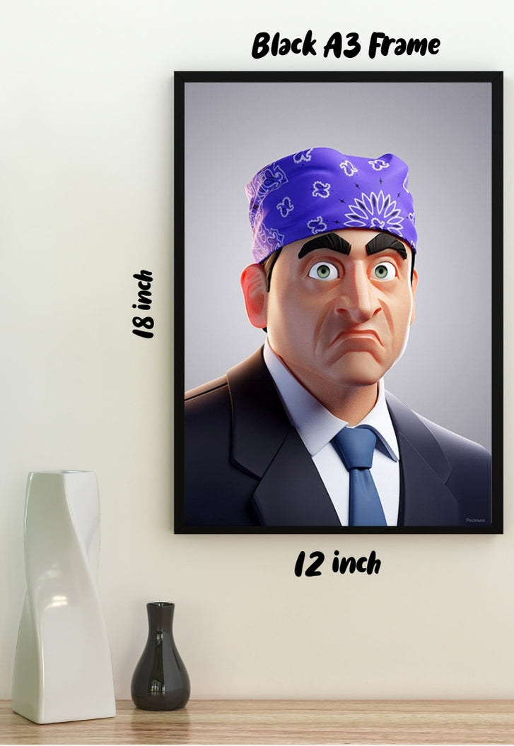 Michael Scott as Prison Mike-The Office – Posterwa