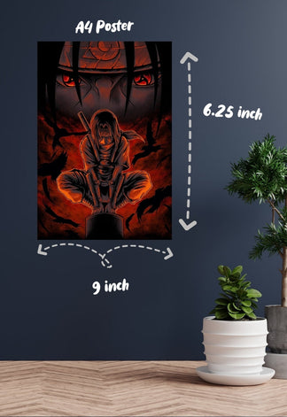 Itachi Uchiha Sharingan Poster – Posterwa