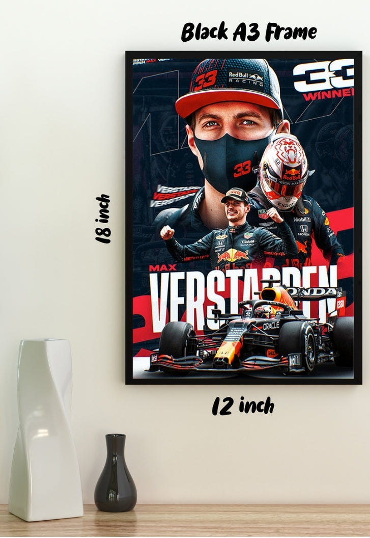 Max Verstappen Red Bull Collage – Posterwa