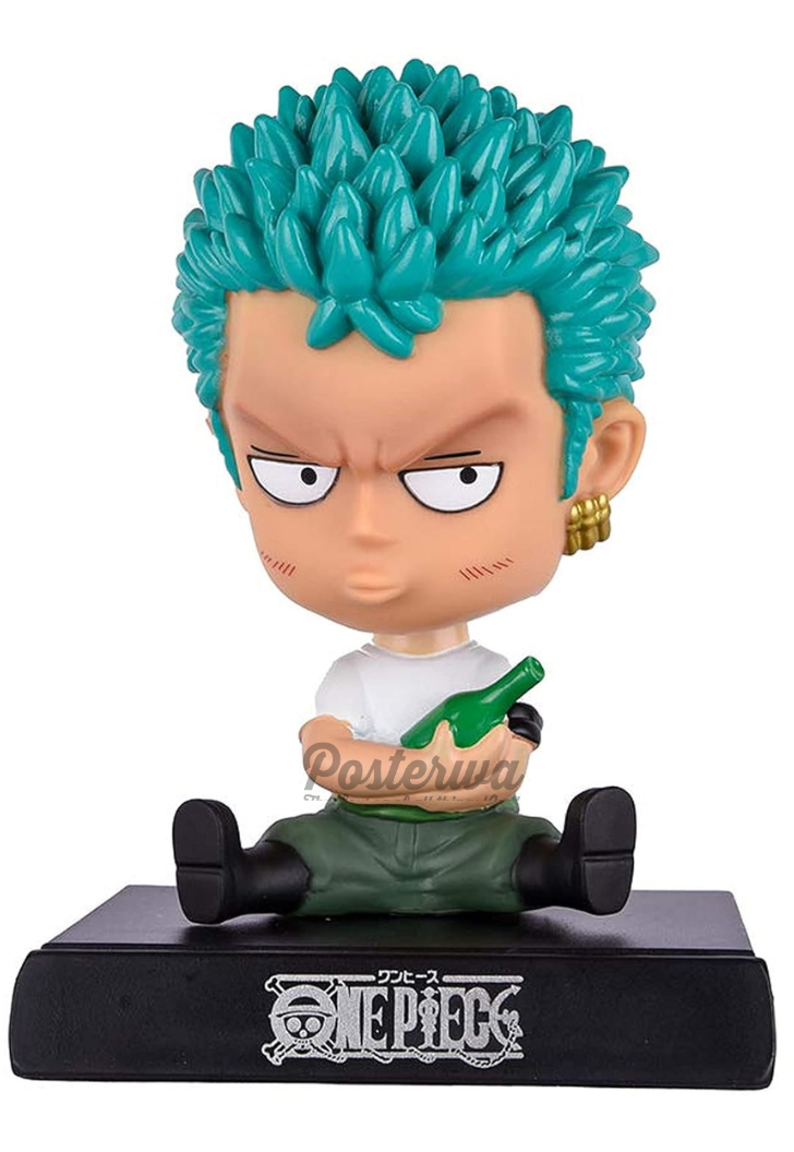 Roronoa Zoro Bobble Head with Mobile Holder – Posterwa