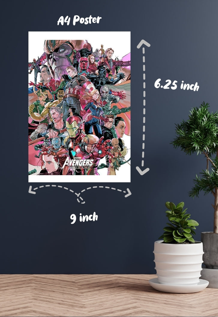 Avengers End Game Characters Collage – Posterwa