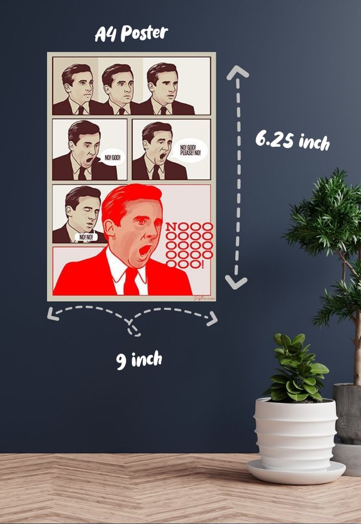 Michael Scott 'NOOOOOO' - The Office – Posterwa