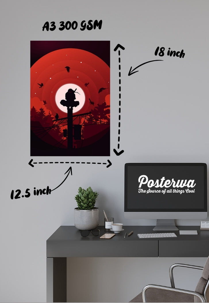 Itachi Uchiha Stance – Posterwa