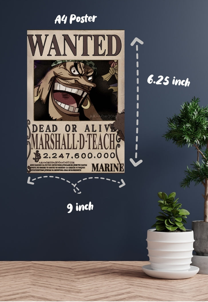 BLACKBEARD - WANTED POSTER – Posterwa