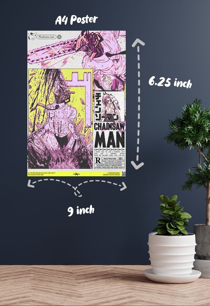 Chainsaw Man Manga Cover – Posterwa