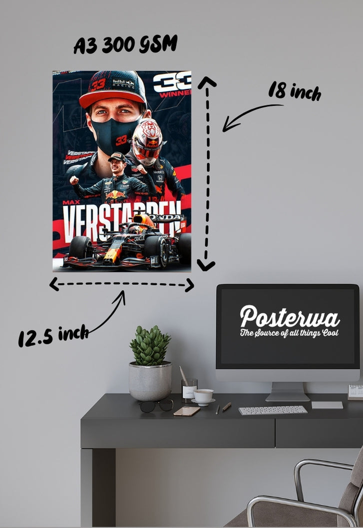 Max Verstappen Red Bull Collage – Posterwa