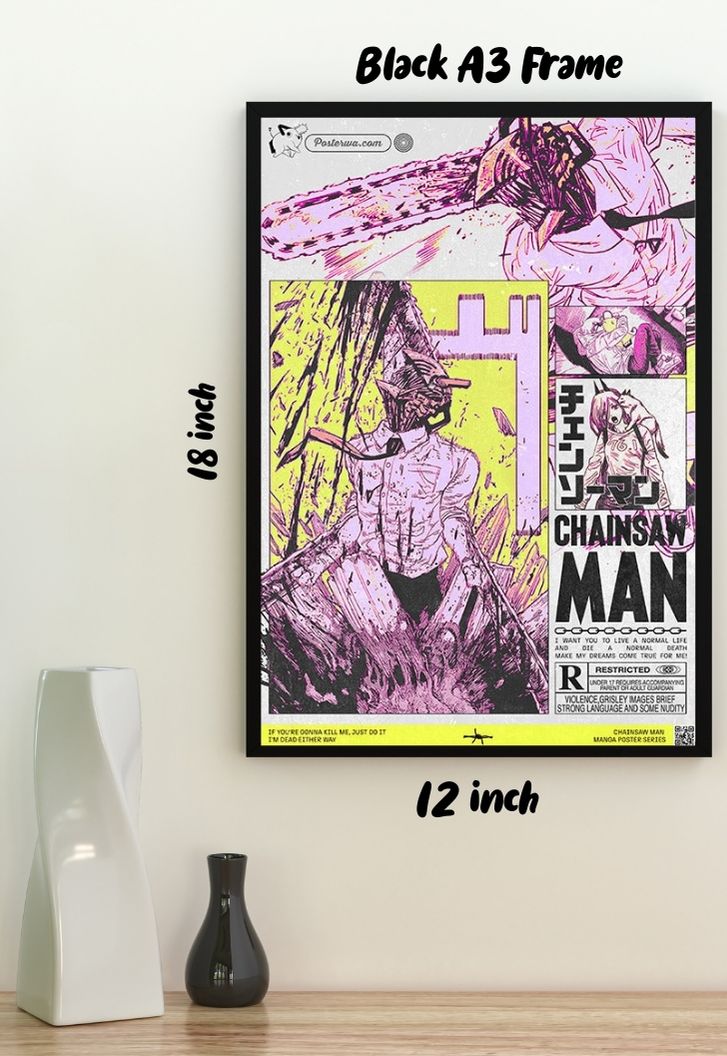 Chainsaw Man Manga Cover – Posterwa