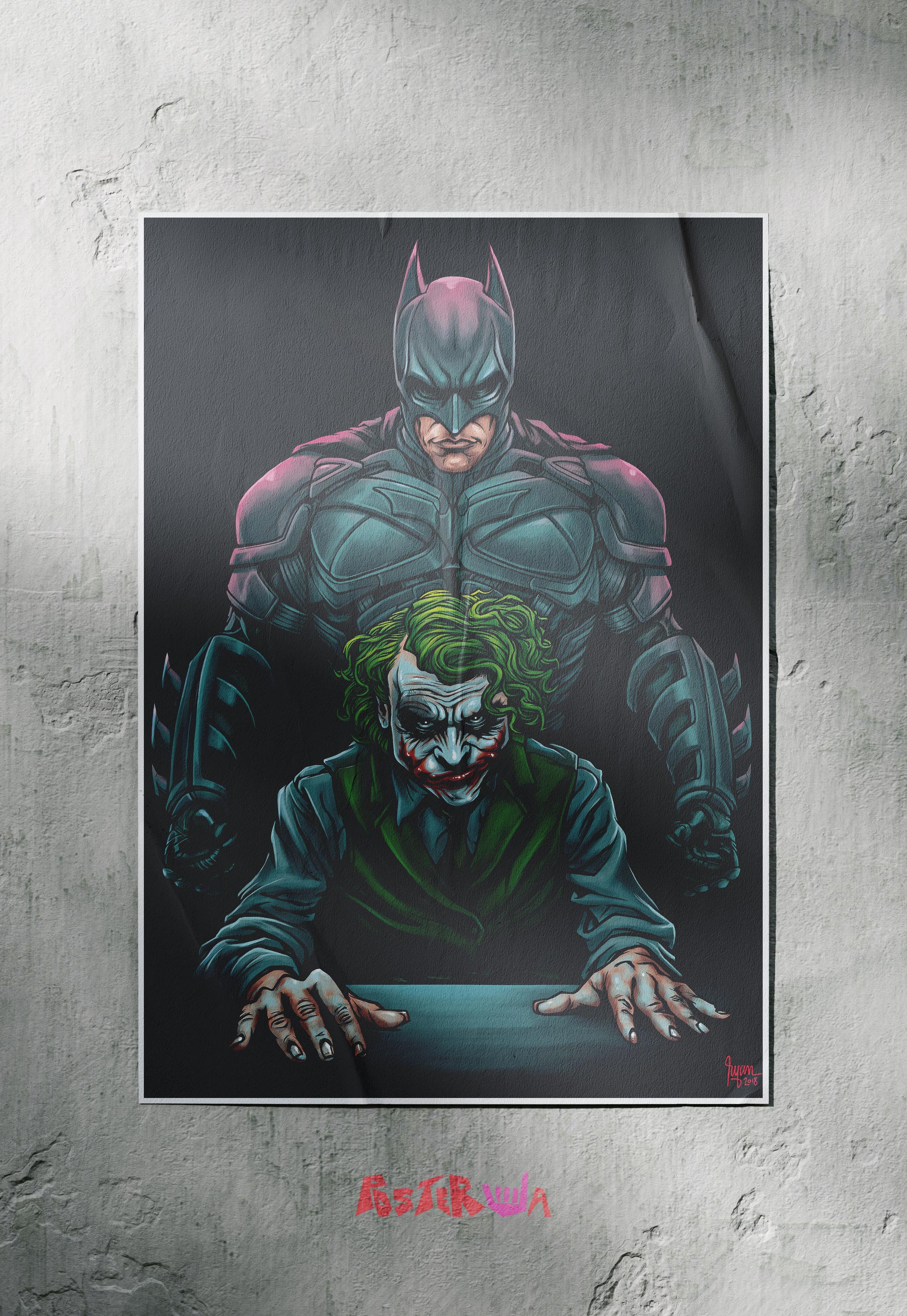 Dark Knight's Nemesis | Batman | Comic Book Poster – Posterwa