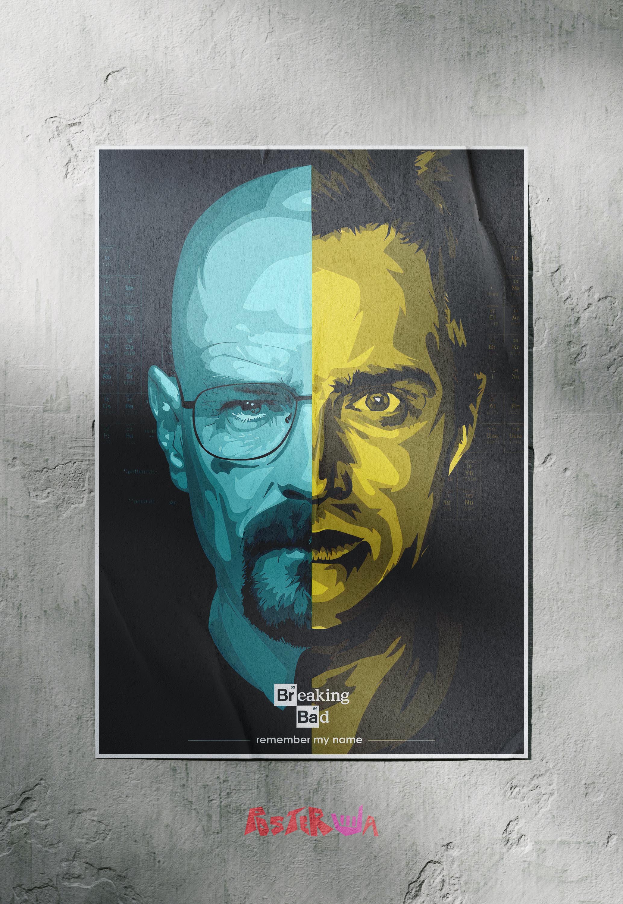 The Duality of Partners | Breaking Bad | Iconic Poster – Posterwa
