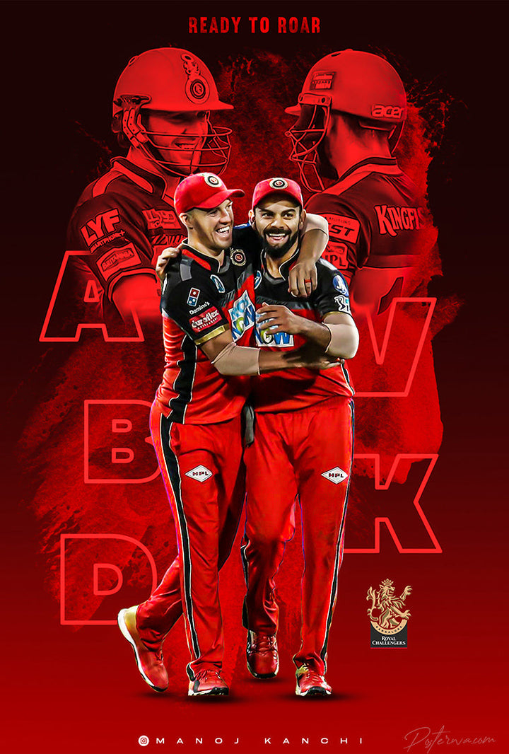 RCB (Royal Challengers Bengaluru) – Posterwa